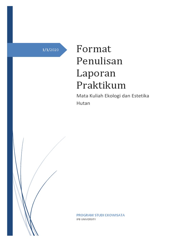 Format Penulisan Laporan-1 | PDF