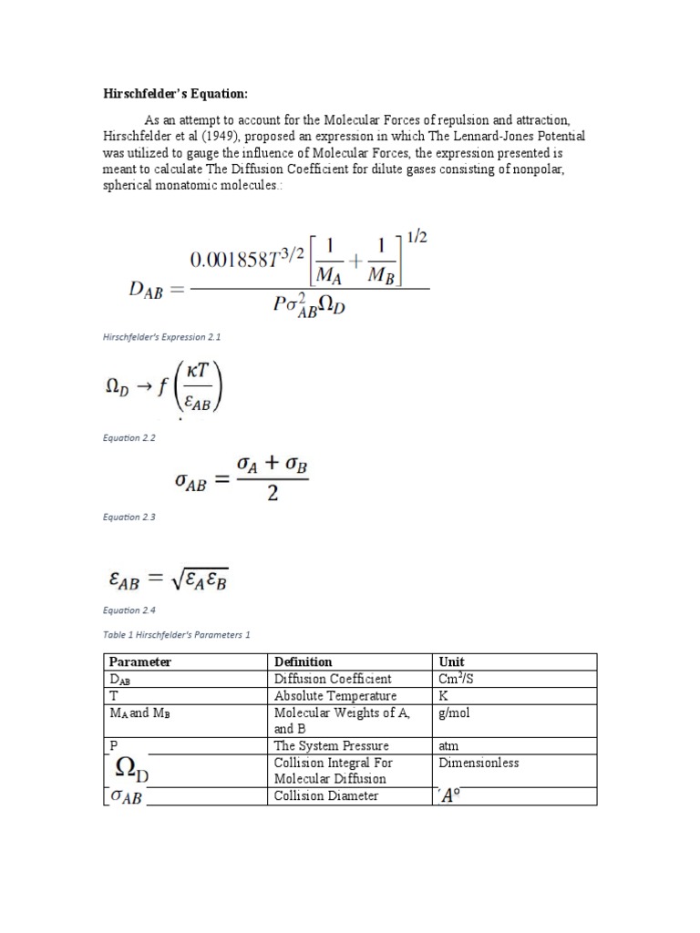 Hirschfelder | PDF | Gases | Diffusion