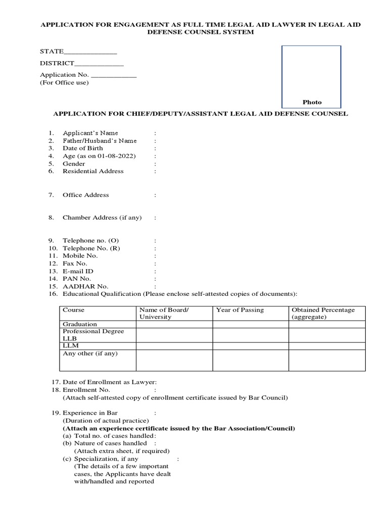 Legal Aid Lawyer Engagement Application | PDF | Lawyer | Bar Association