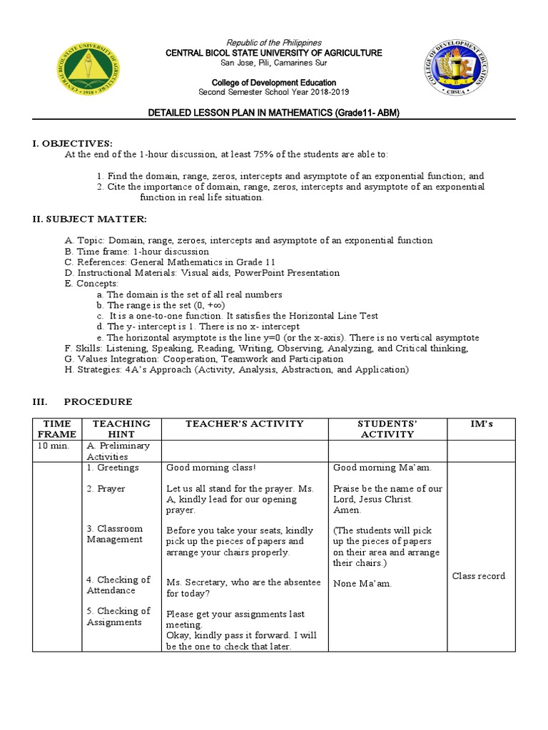 Domain, Range, Intercepts. Zeroes and Asymptote of An Exponential ...