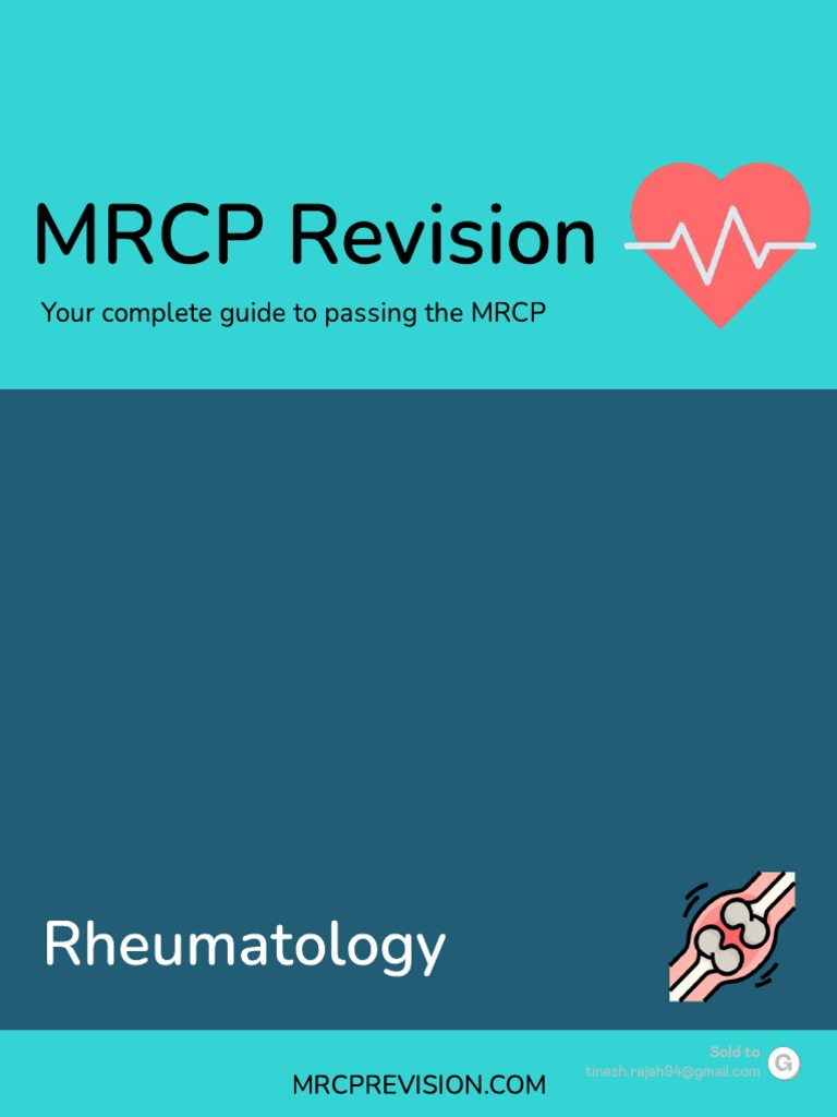MRCP Revision Rheumatology | PDF | Rheumatoid Arthritis | Arthritis