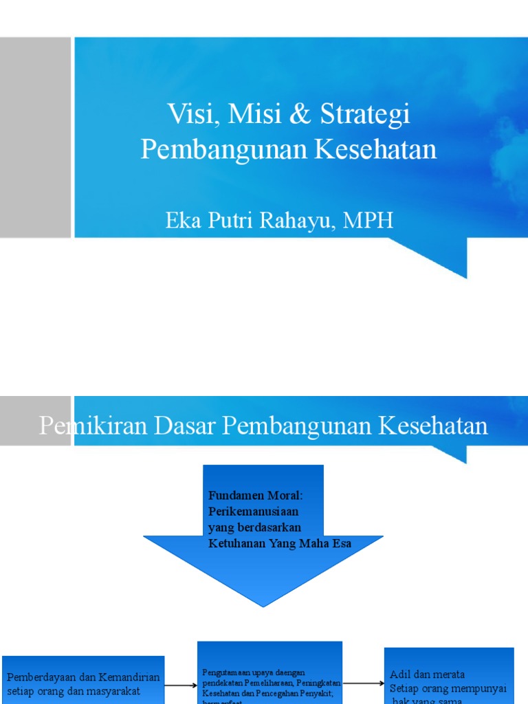 V-Visi Misi Strategi Pembangunan Kesehatan | PDF | Pengembangan Diri
