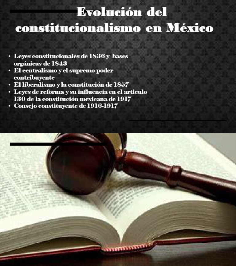 Evolución Del Constitucionalismo En México Pdf