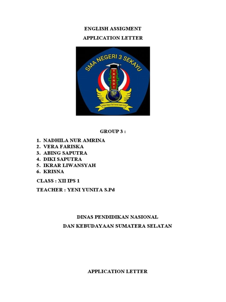Application Letter Pdf
