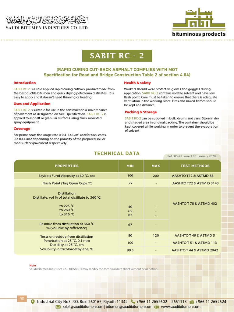 Rc 2 Pdf Asphalt Road Surface