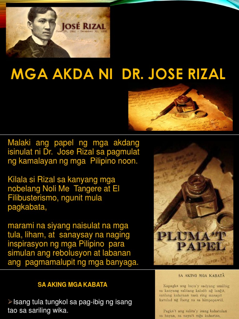 Akda Ni Rizal | PDF