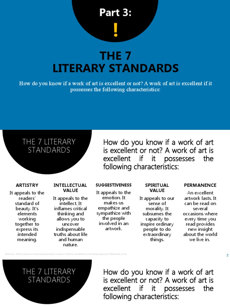 Part 3 - The 7 Literary Standards | PDF | Psychology | Cognitive Science