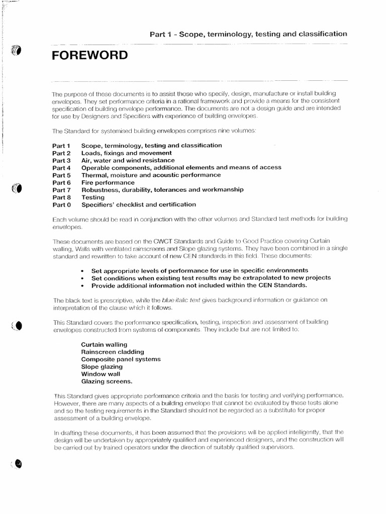 Part 1 - Scope, Terminology, Testing and Classification | PDF