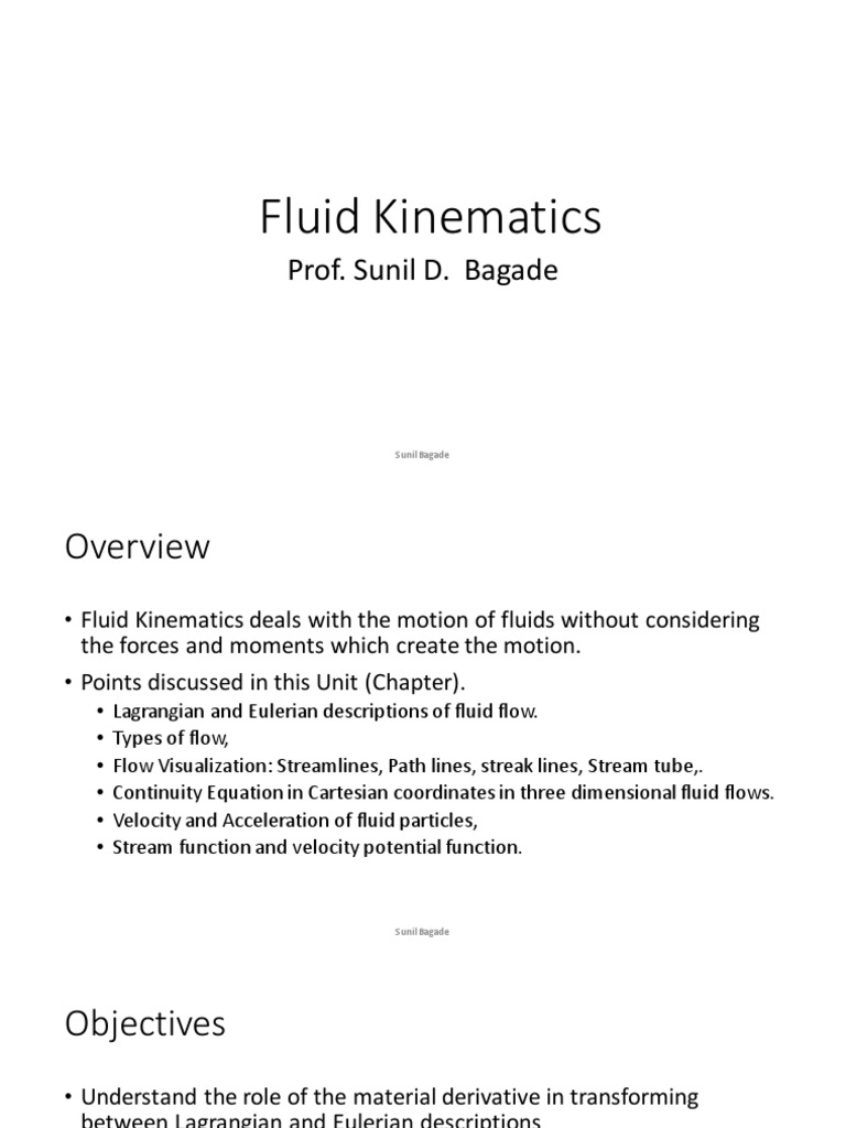 Fluid Kinematics 3 | PDF | Fluid Dynamics | Lagrangian Mechanics