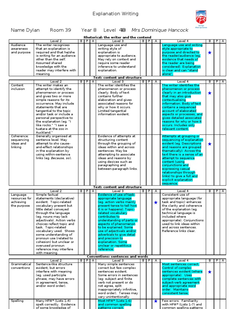 Effective Explanation Writing Guide | PDF | Sentence (Linguistics) | Verb