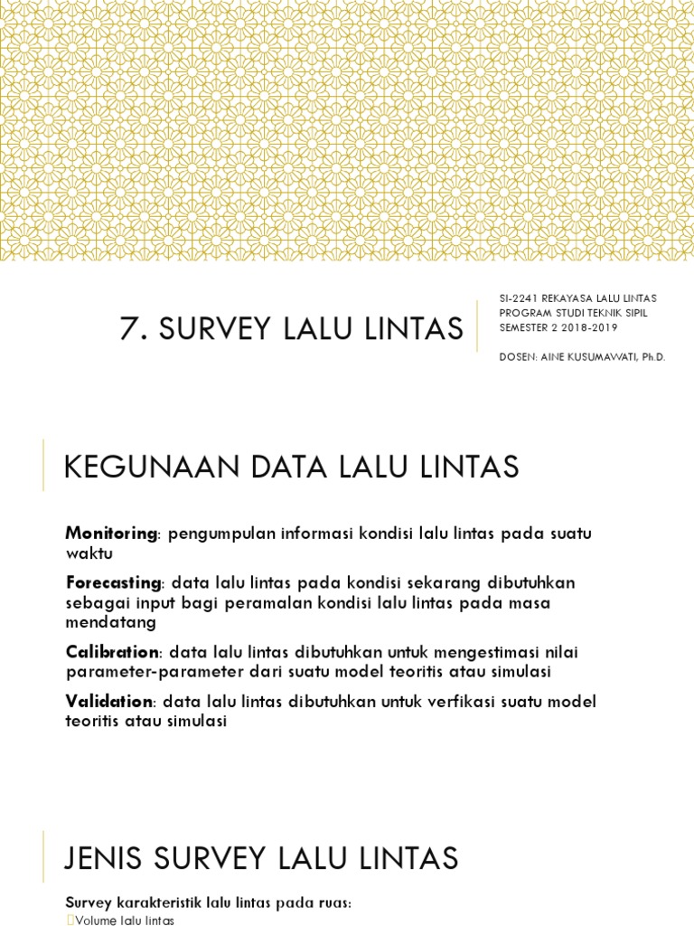 Survey Lalu Lintas | PDF