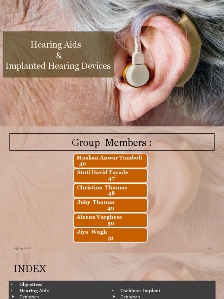 Hearing Aids PPT Final | PDF | Hearing Aid | Hearing Loss