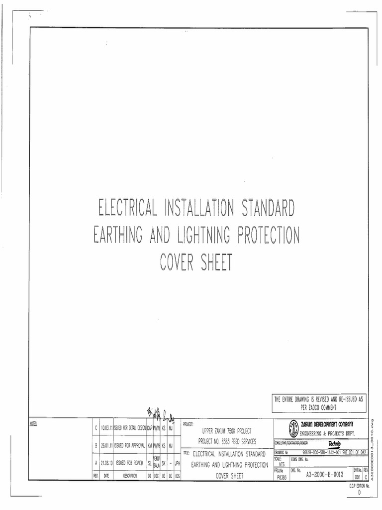 Earthing General Notes | PDF