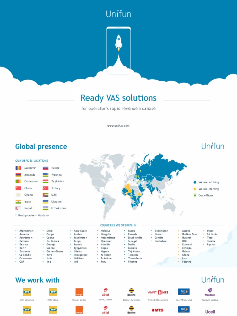 Unifun: Global VAS Solutions Overview | PDF | Africa | Service Industries