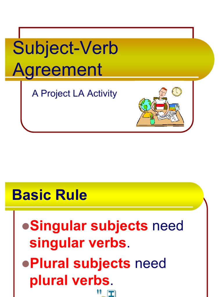 Verb Subjagree | PDF