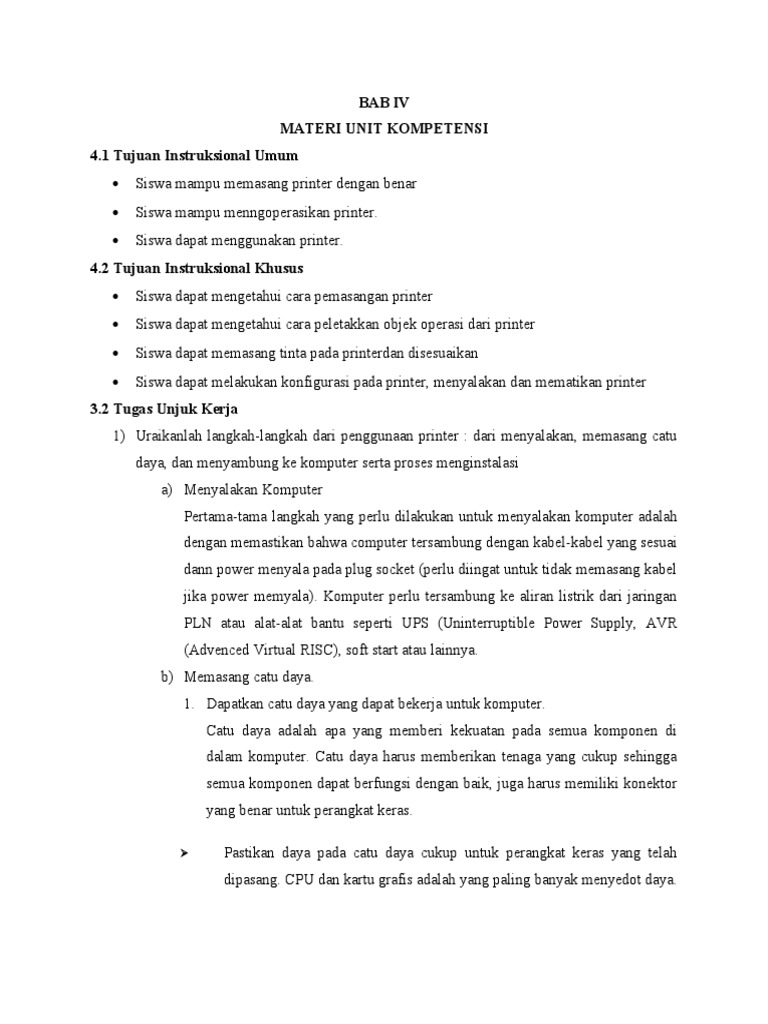 BAB IV Printer | PDF