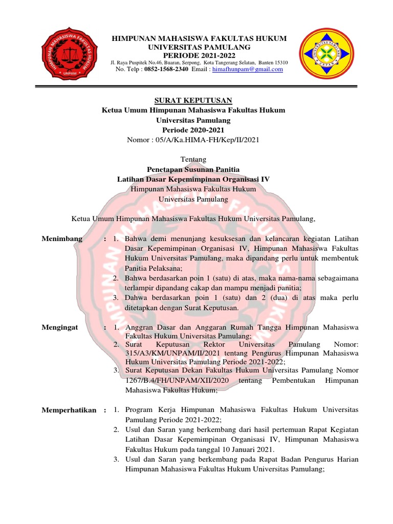 05 SK Panitia Ldko Iv | PDF