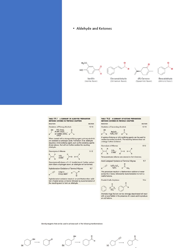Aldehyde and Ketones | PDF | Aldehyde | Ester