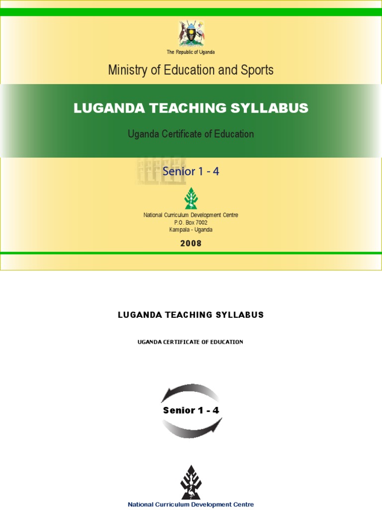 O Level Luganda Syllabus | PDF | Educational Assessment | Teaching Method