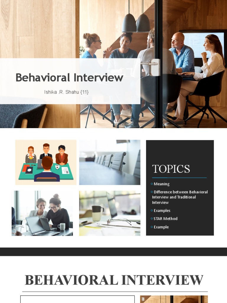 Behavioral Interview | PDF | Interview | Psychological Concepts Behavioral Interview | PDF | Interview | Psychological Concepts