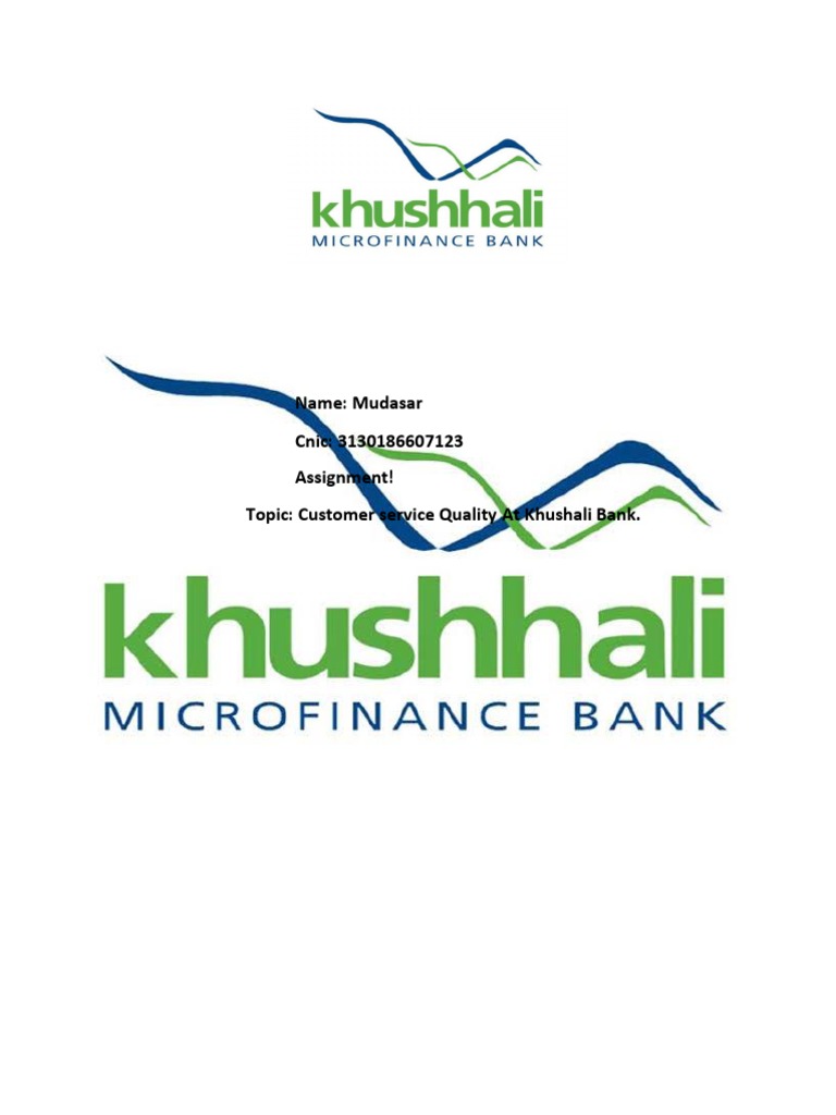 Customer Service Quality at Khushali Bank-05 | PDF | Banks | Payments Customer Service Quality at Khushali Bank-05 | PDF | Banks | Payments