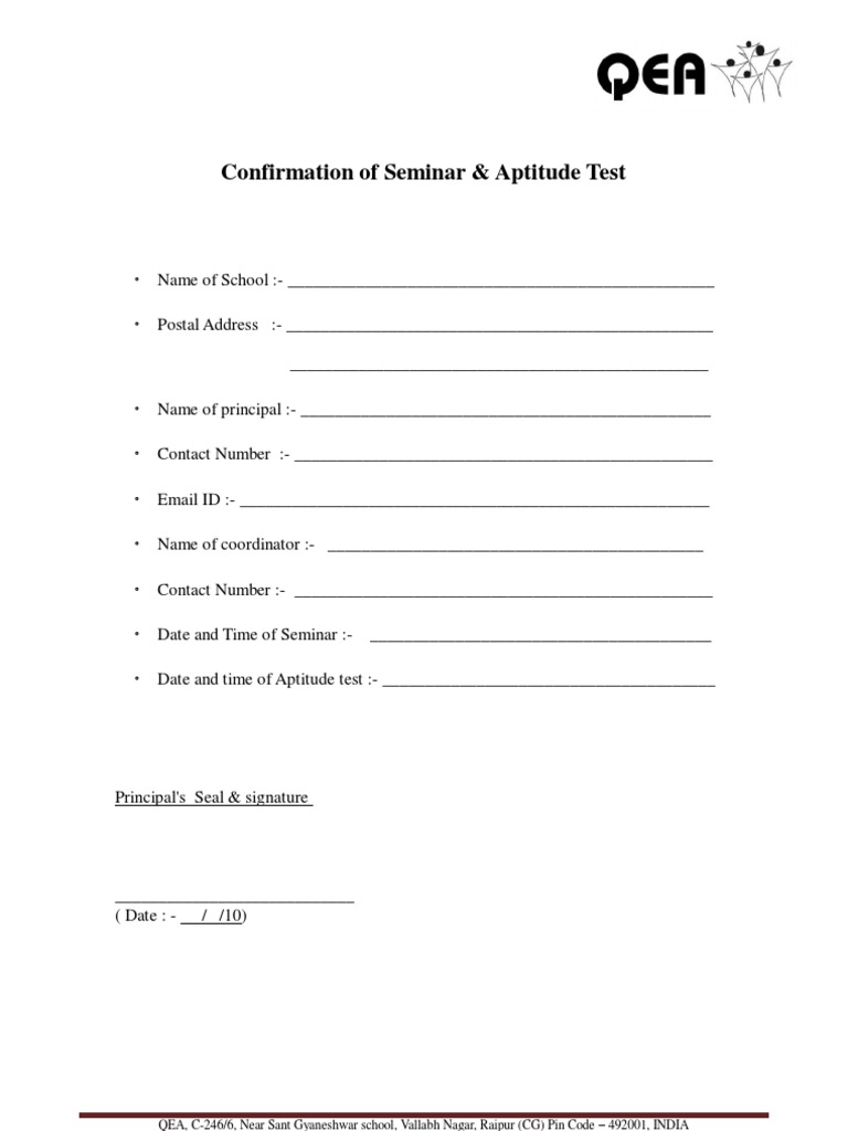 Confirmation Slip | PDF