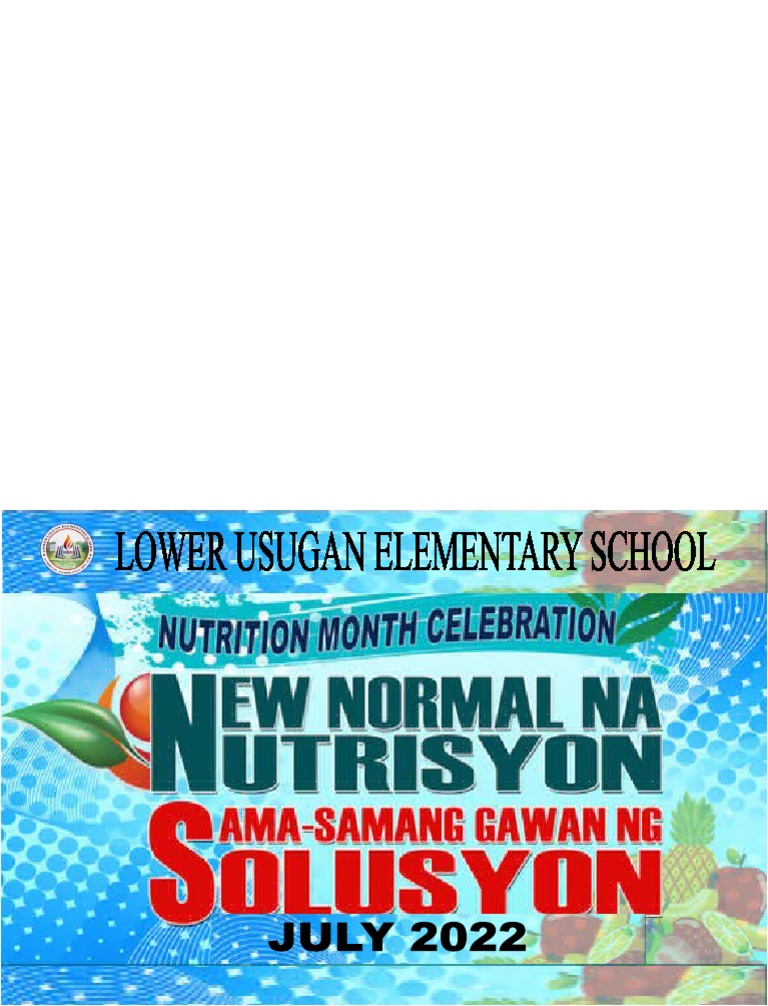 Nutrition Month Tarpaulin | PDF