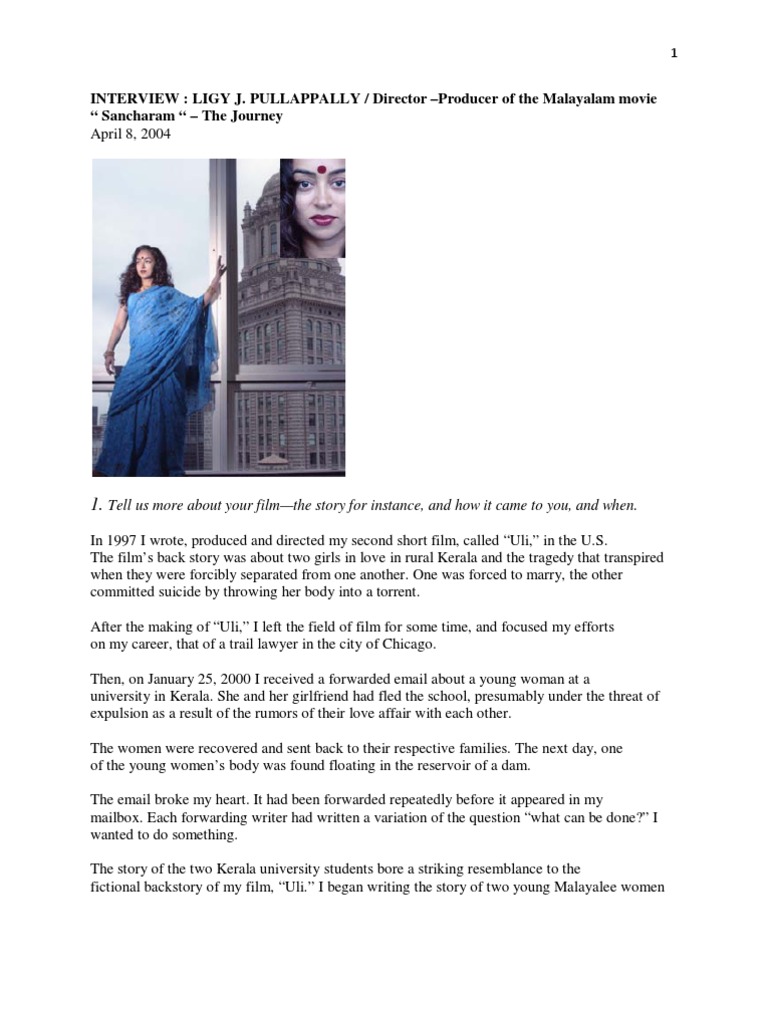 Interview Ligy J Pullappally | PDF | Homosexuality | Lesbian