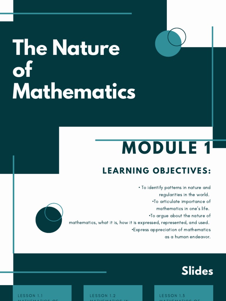 Module 1 MMW | PDF | Pattern | Mathematics