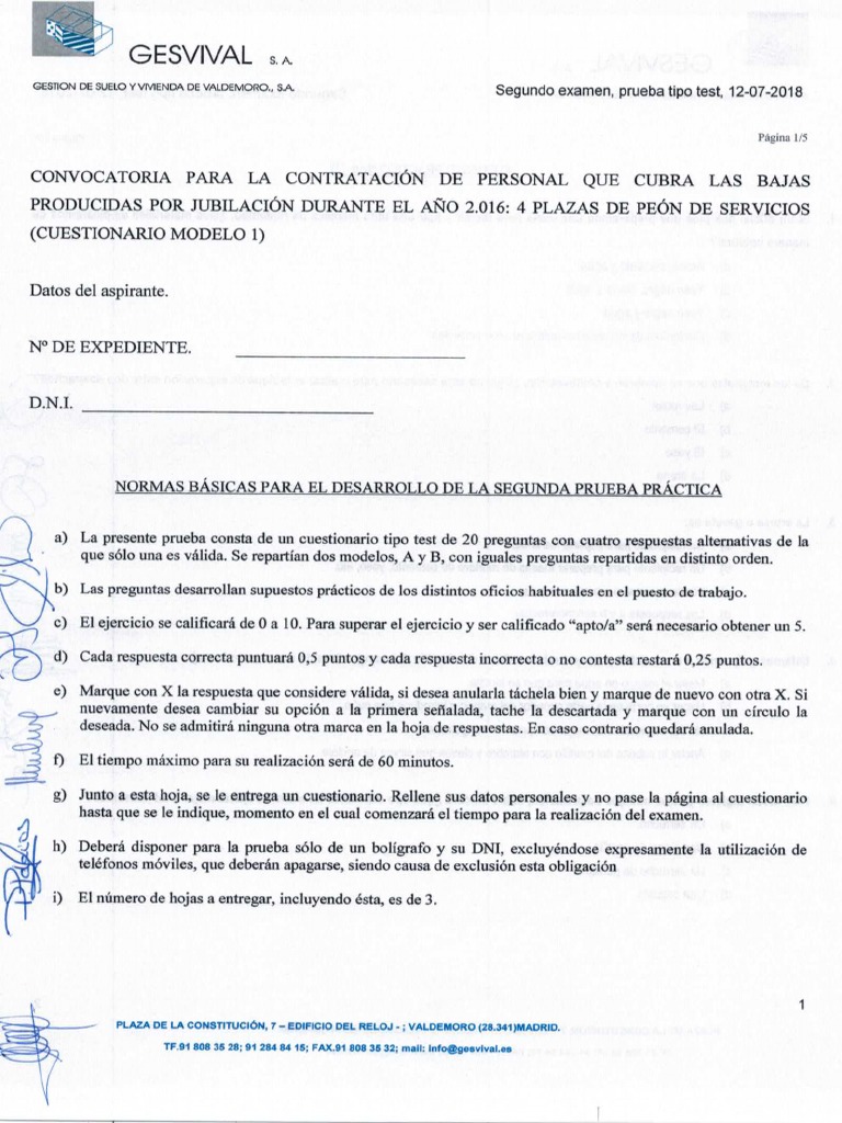 Supuesto Práctico Modelo 1 | PDF