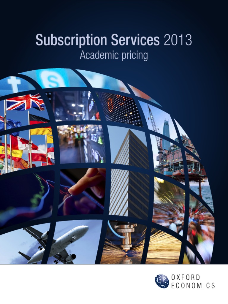 Oxford Economics Subscription Brochure Academic 2013 | Download Free ...