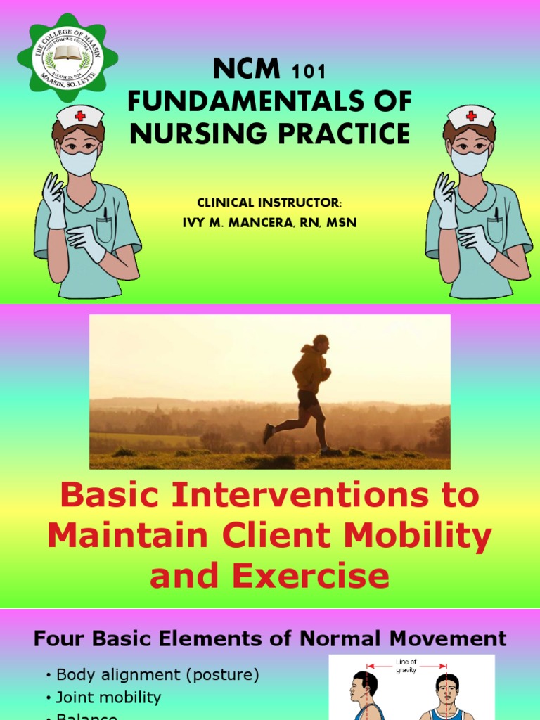 G3 NCM 101 - Mobility and Exercise | PDF | Anatomical Terms Of Motion | Skeletal Muscle