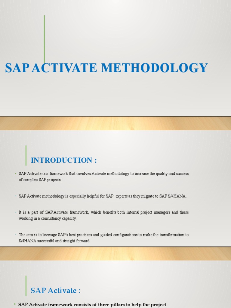 Activate Methodology | PDF | Business Process | Implementation