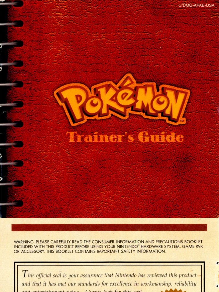 Pokémon Red | PDF | Nintendo | Video Games