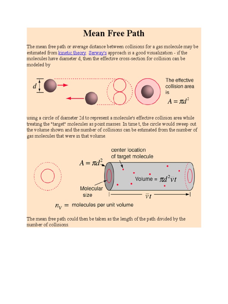 Mean Free Paths | PDF