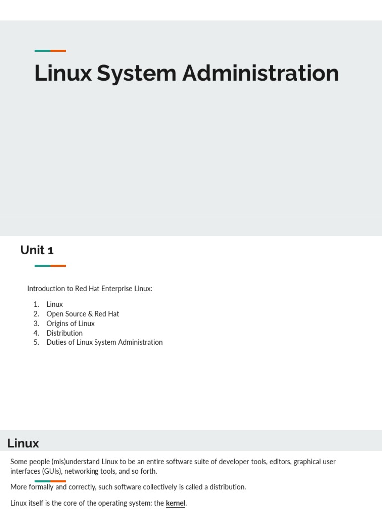 Linux Unit1 Notes | PDF | Linux Distribution | Unix Linux Unit1 Notes | PDF | Linux Distribution | Unix