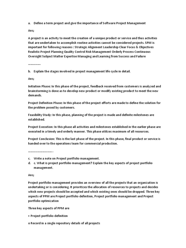 Importance of Software Project Management | PDF | Project Management | Risk