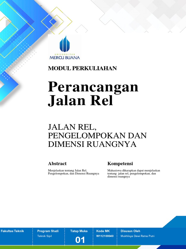 Modul Perancangan Jalan Rel | PDF