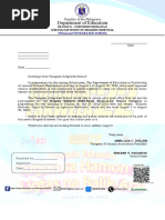 REQUEST LETTER For BFP (Color Me Run) | PDF