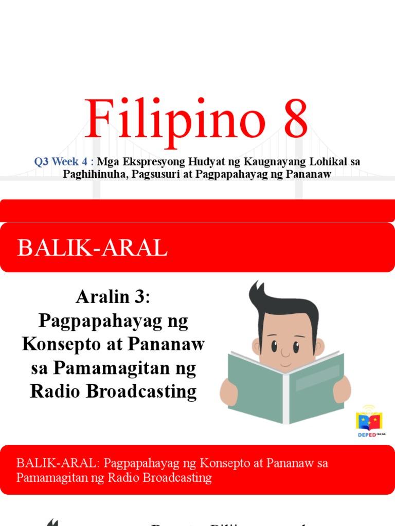 Filipino8 Q3 Week4 Hudyat | PDF