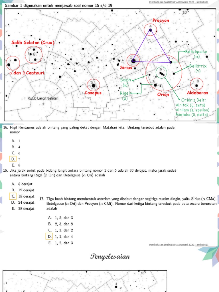 Analisis Bintang Canopus dan Betelgeuse | PDF | Stars | Astronomy