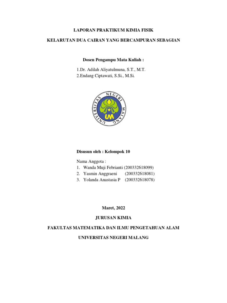 Laporan Praktikum Kimia Fisik Fenol | PDF