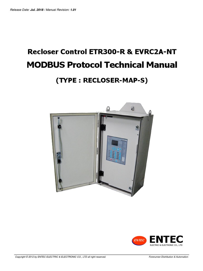 Technical Manual Modbus (Recloser-Map-S) Etr300-R & Evrc2a-Nt Ver1.01 201807 | PDF | Electronics ...