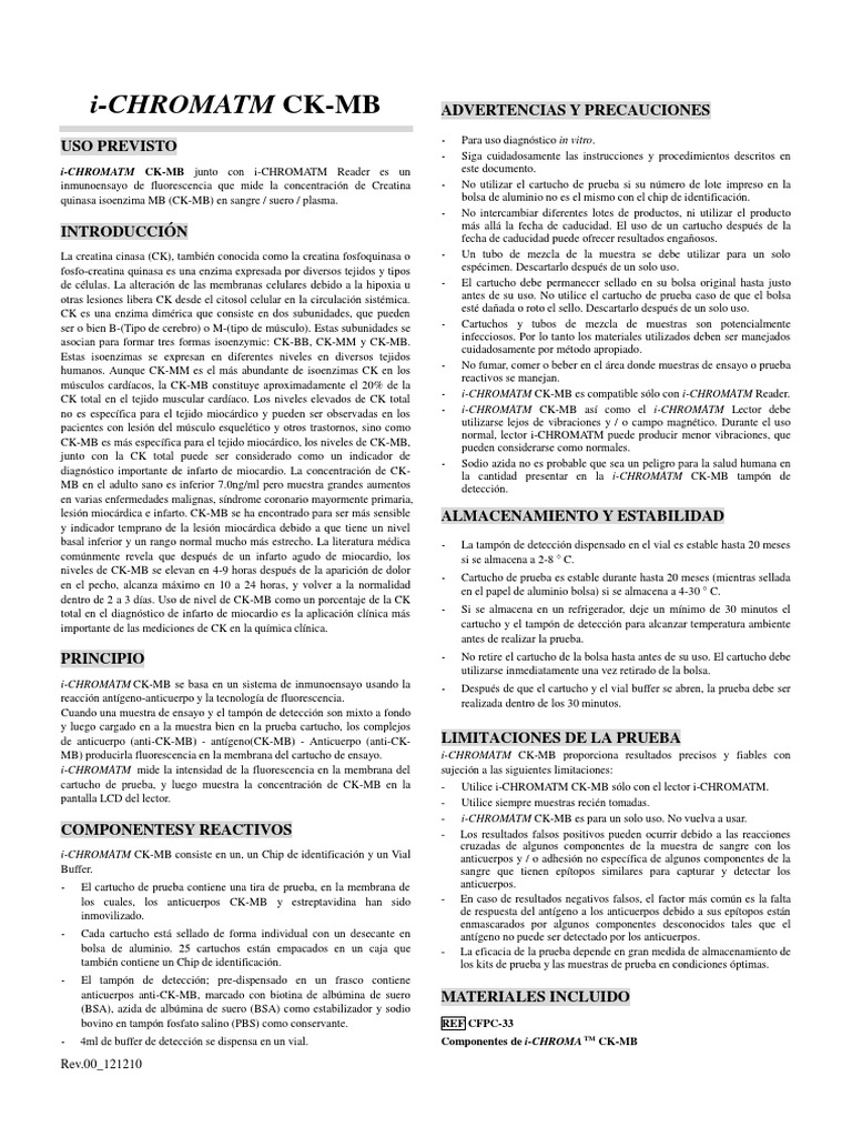 CK MB | PDF | Infarto de miocardio | Medicina CLINICA