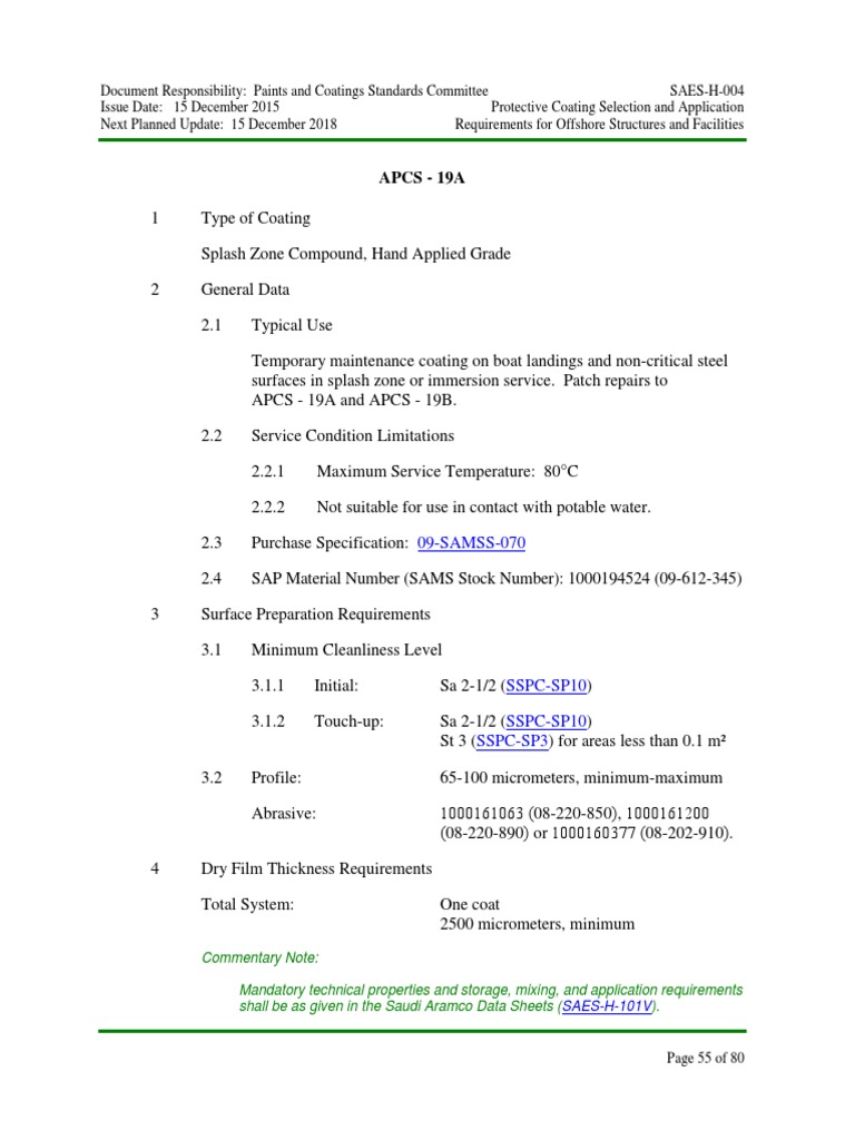 Saes H 004 | PDF | Paint | Structural Steel