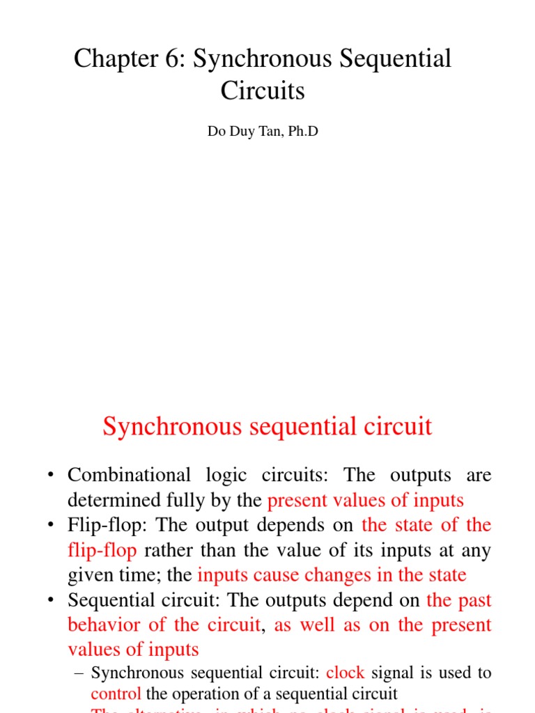 Chapter - 06 - Synchronous Sequential Circuits | PDF | Information Age | Computer Programming
