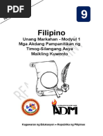 Filipino 9 Quarter 1 Notes | PDF