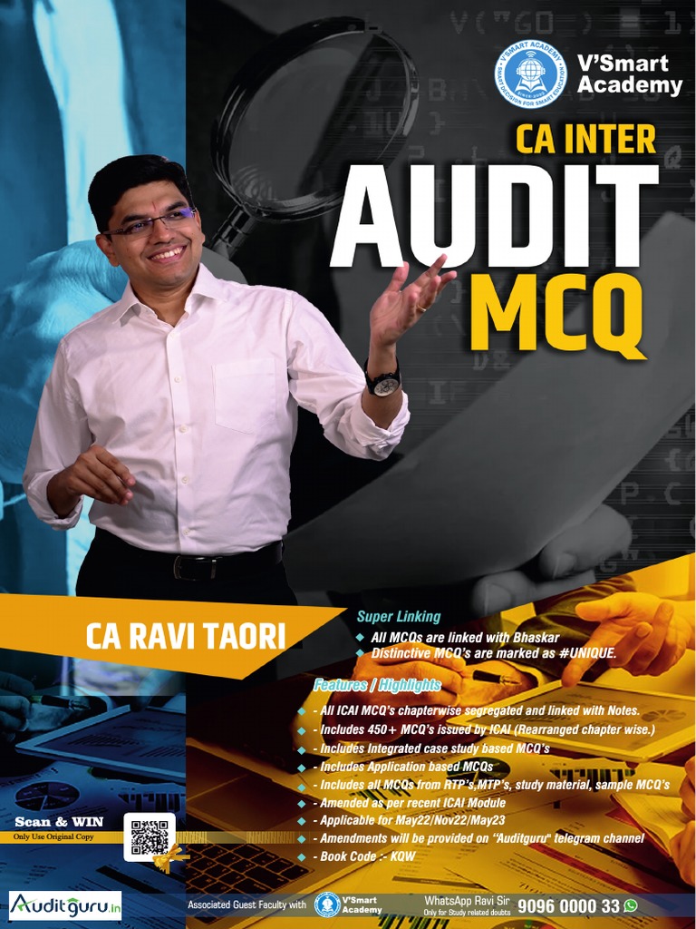 Audit MCQs Book @mission - CA - Inter | PDF | Financial Audit | Audit