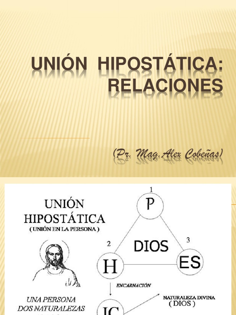 S5 - La Unión Hipostática Relaciones | PDF | Creencia y doctrina ...