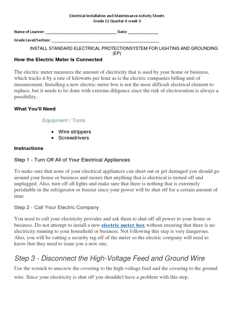 3rd Week Grade 11 EIM Activity Sheets | PDF | Manufactured Goods ...